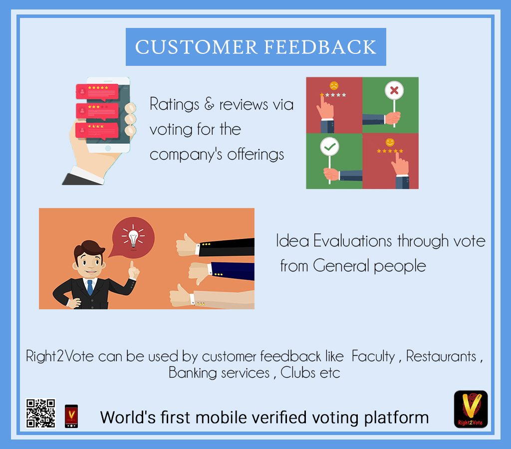 Customer Feedback Right2Vote Infotech Pvt Ltd E voting Website